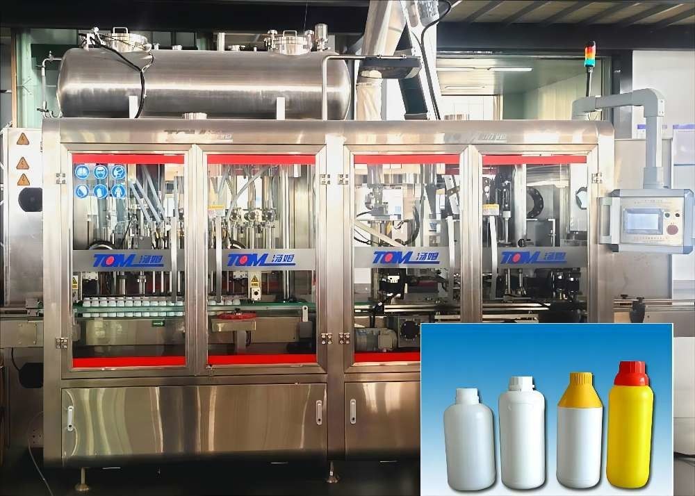 Tracking Type Automatic Monoblock Filler Capper Machine For Plastic Bottle