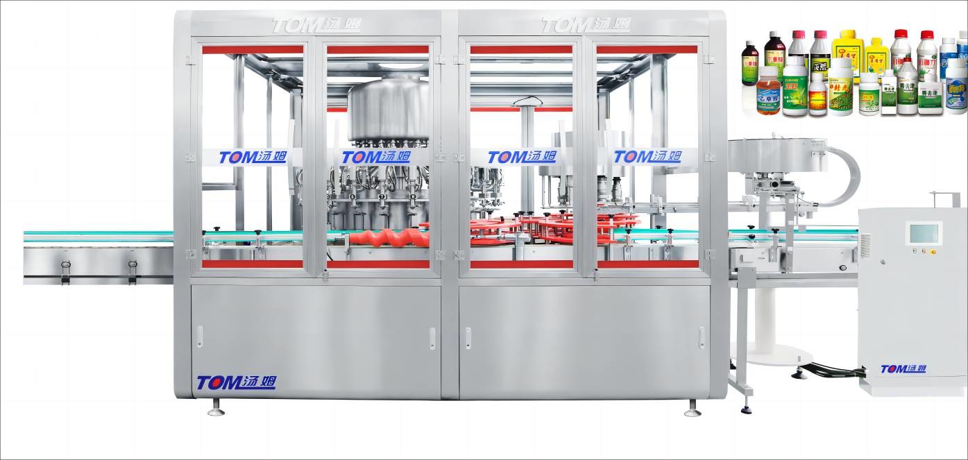 High Speed Monoblock Filler Capper Machine 100ml-1L 12 Heads