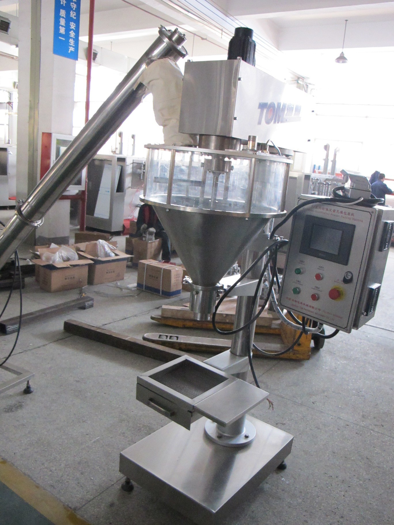 Pesticide Powder Filling Machine Semi Automatic For 1kg-5kg Bag ...