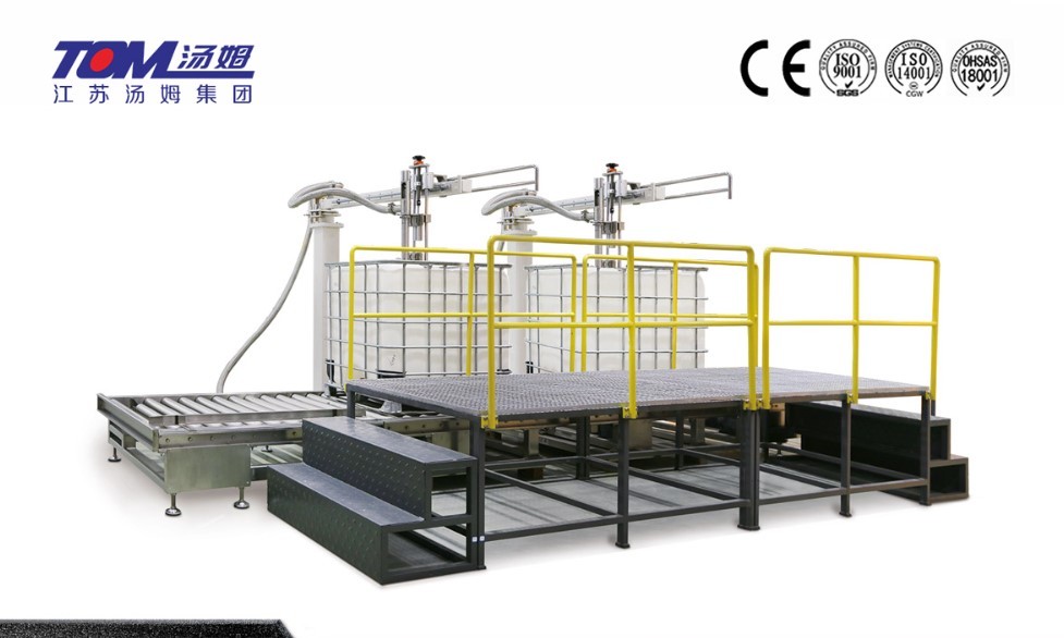 200kg-1T Semi Automatic IBC Tank Filling Machine For Pesticide And Chemical