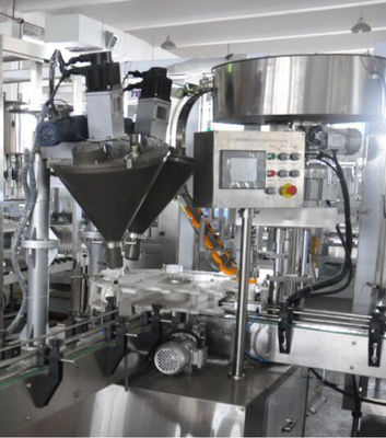 Bottles Monoblock Filler Capper Machine 700-1200BPH Powder Filling Machine