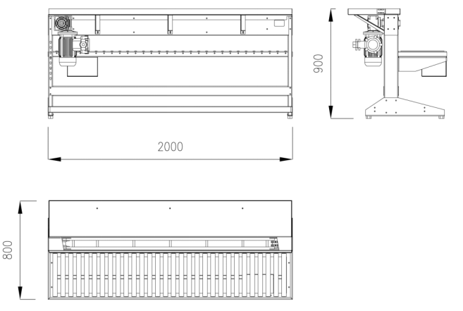 UTZ-2000Z 2M Stainless Steel Packing Platform For Manual Carton Packing